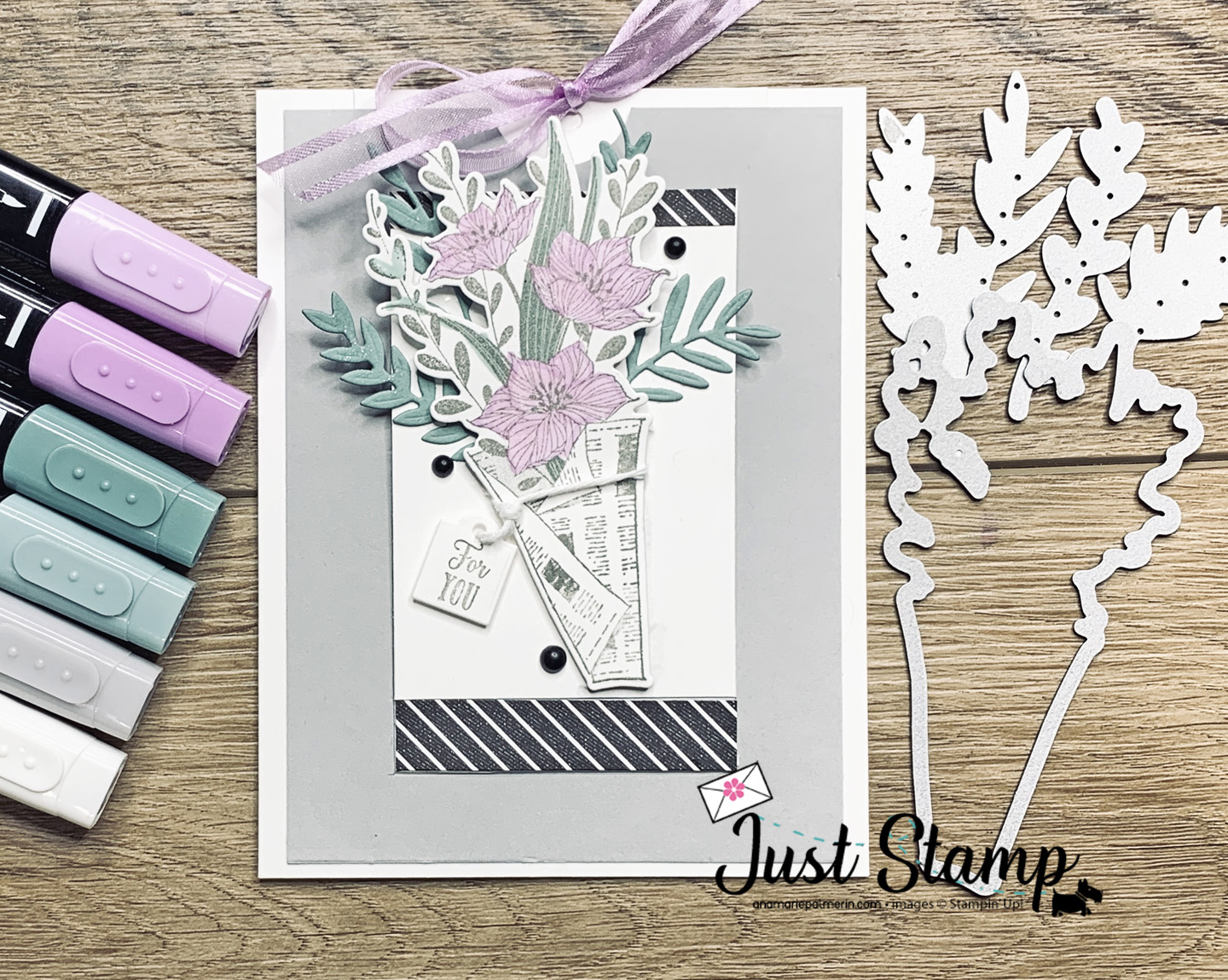 Stampin' Up! | Wrapped Bouquet | Just Stamp Pop-Up Slider - Just Stamp