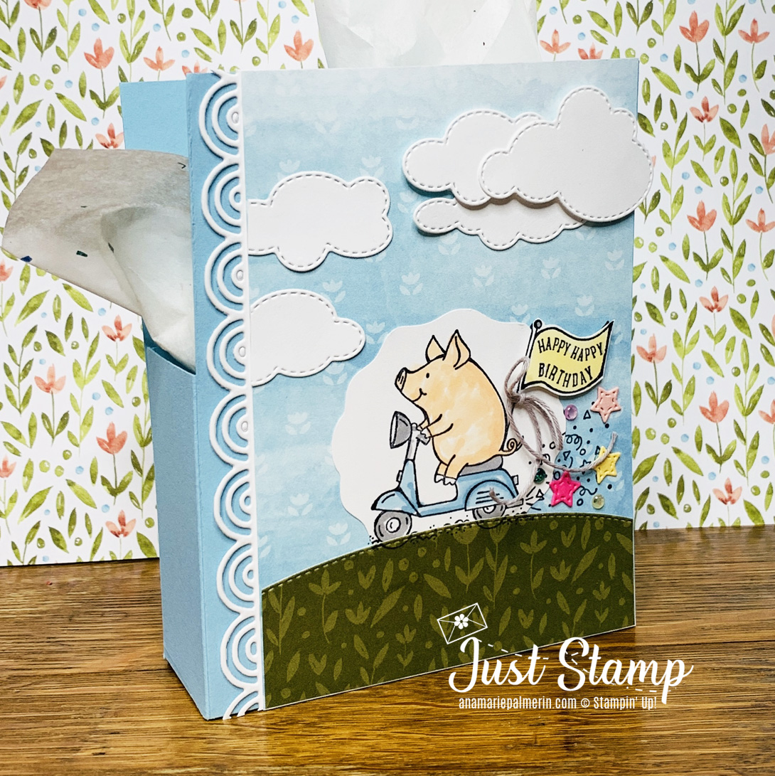 Stampin' Up! This Birthday Piggy | Just Stamp Birthday Piggy Gift Box ...
