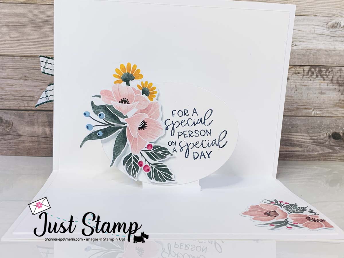 Stampin' Up! Frame Florets | Just Stamp Birthday Wishes Pop-Up - Just Stamp